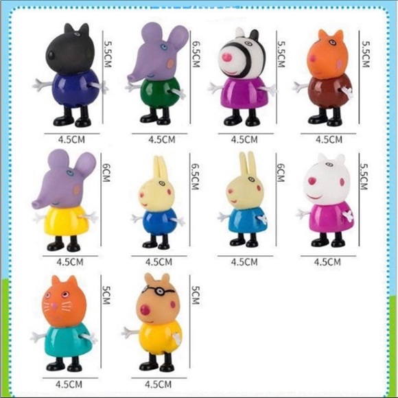 Toys | New1 Each Of Peppa Pigs Friends | Poshmark